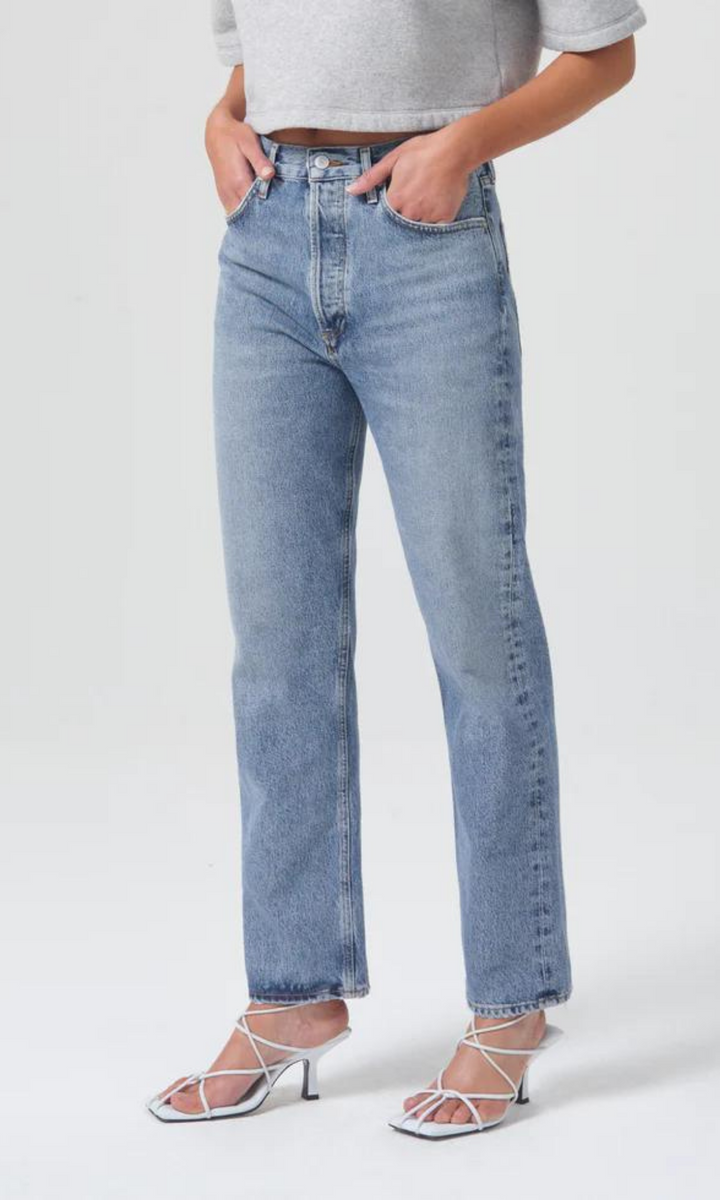 AGOLDE | Riley High Rise Straight Crop | Panoramic | Amara Home ...