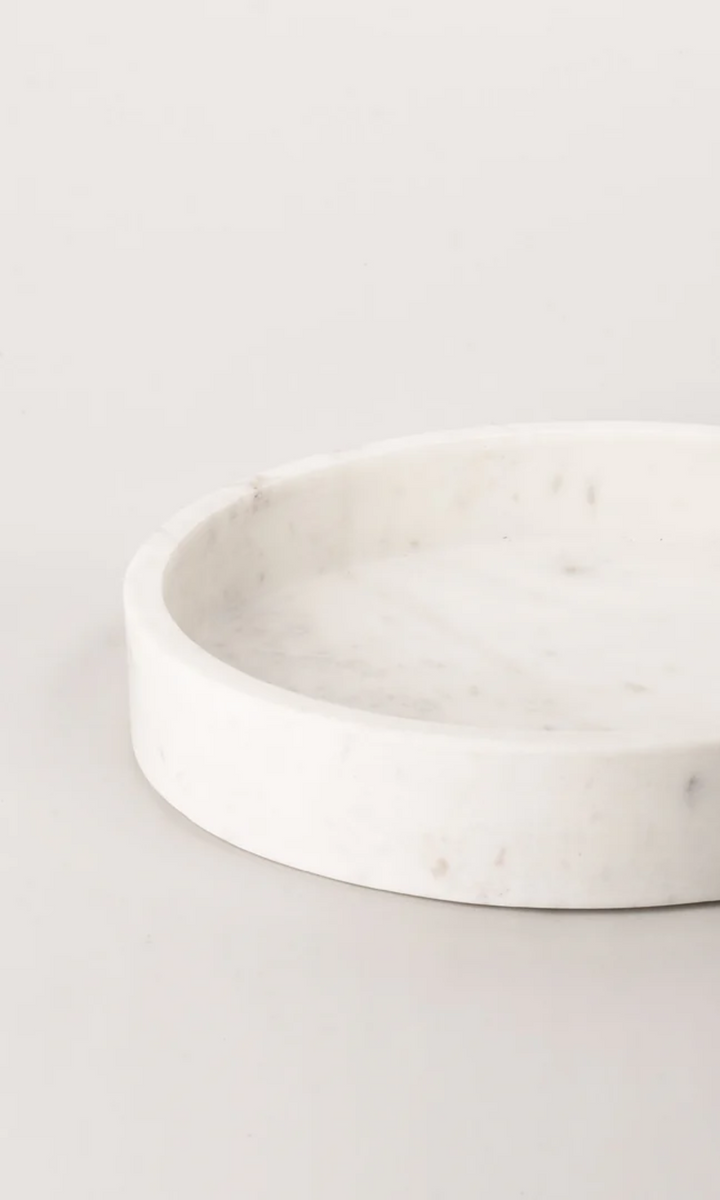 MARBLE | White Round Tray – SAINTE The Store